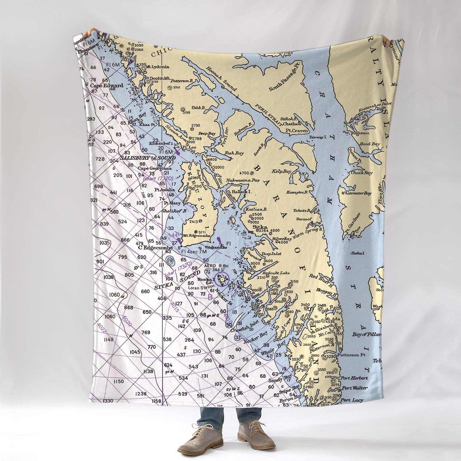 Sitka Nautical Chart Blanket – My Signal Flags