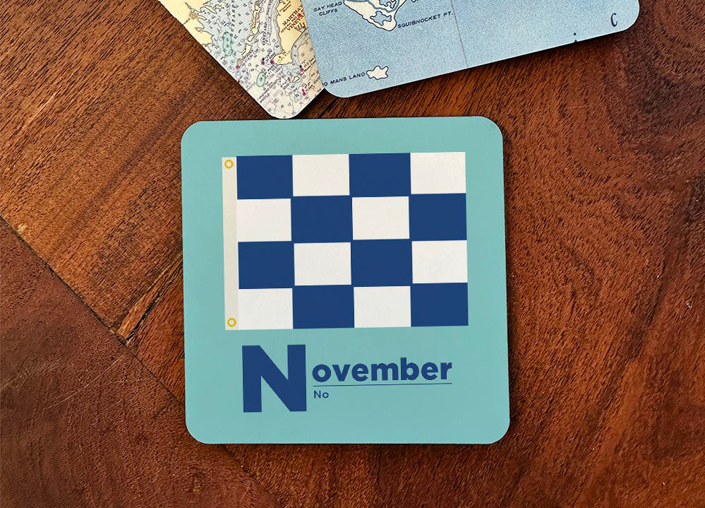Personalized signal flag coasters – My Signal Flags