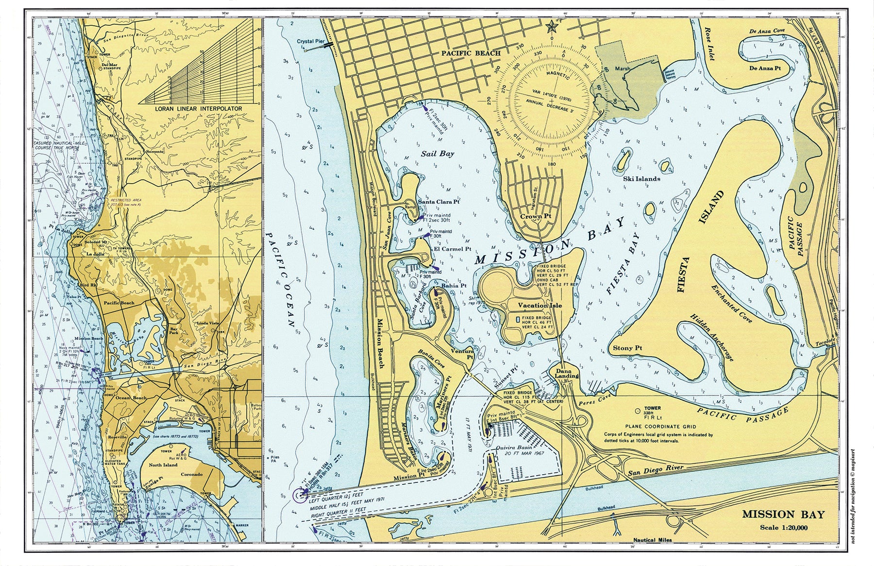 Mission Bay Chart Placemats, set of 4 – My Signal Flags