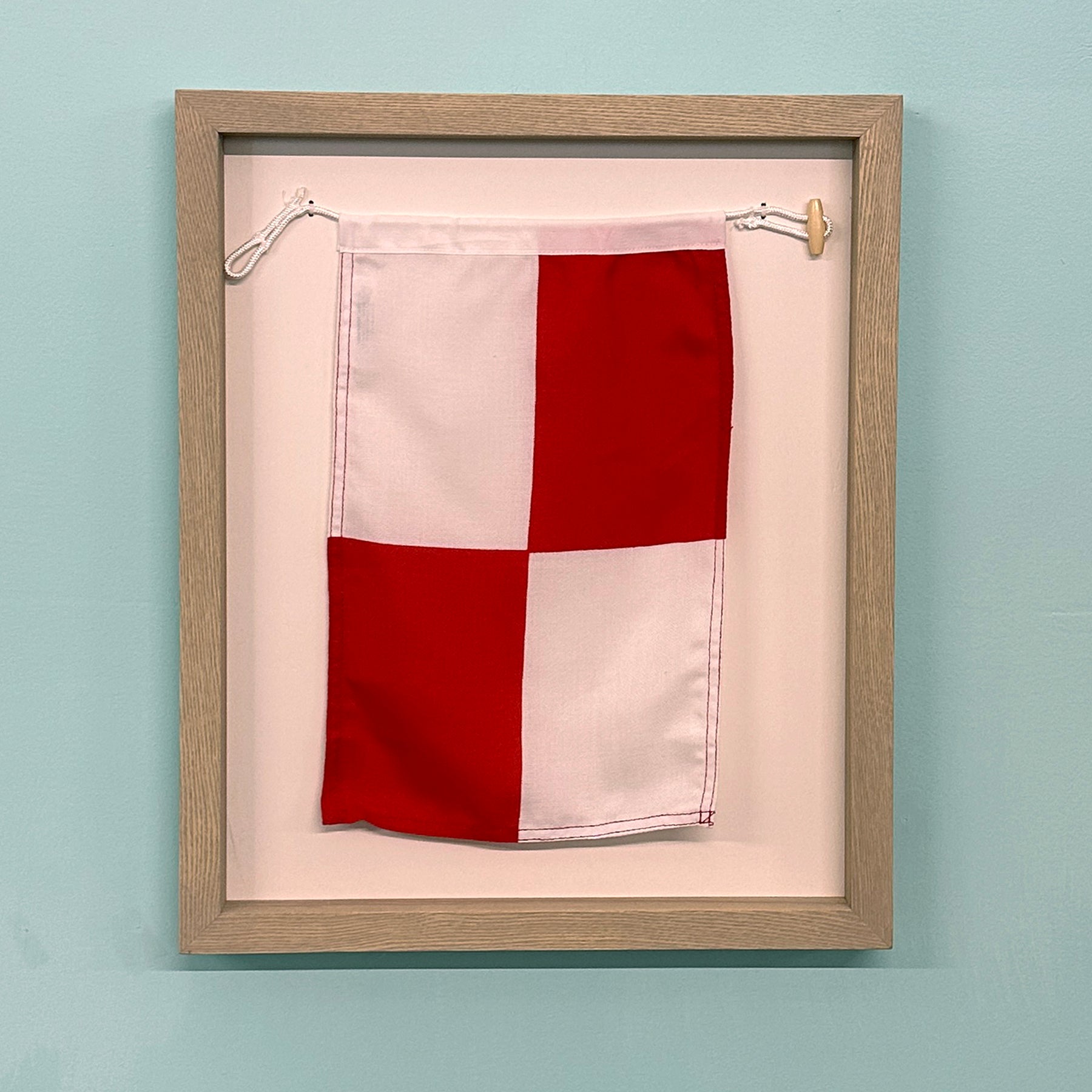 "U" Nautical Flag in Glass-Free Shadow Box Frame – My Signal Flags