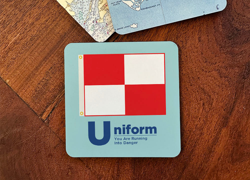 Personalized signal flag coasters – My Signal Flags