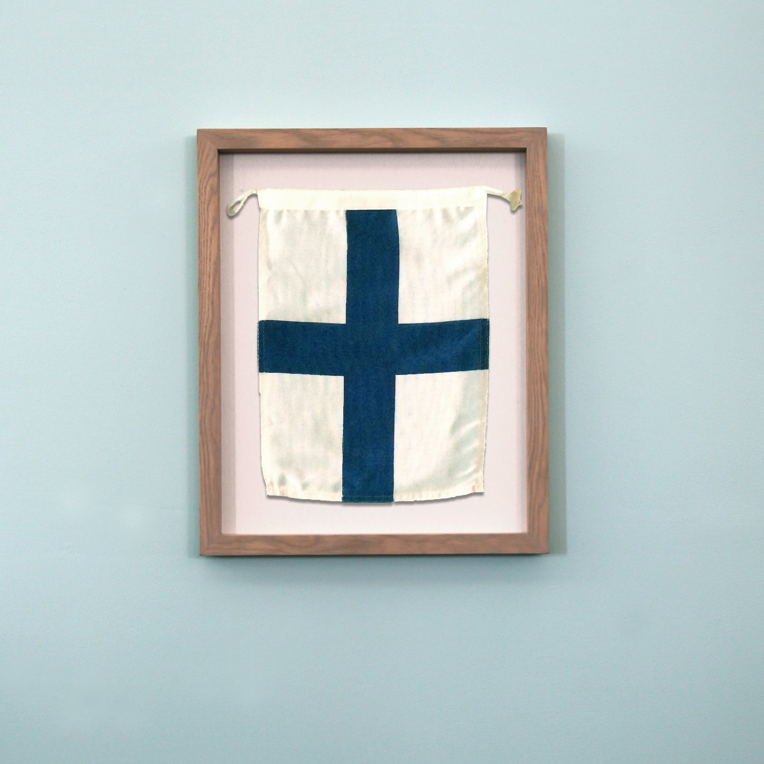 "X" Nautical Flag in Glass-Free Shadow Box Frame – My Signal Flags