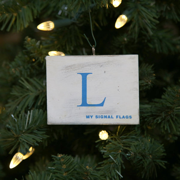 "L" Flag Vintage Ornament – My Signal Flags