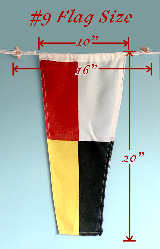 "9" Nautical Signal Code Flag – My Signal Flags