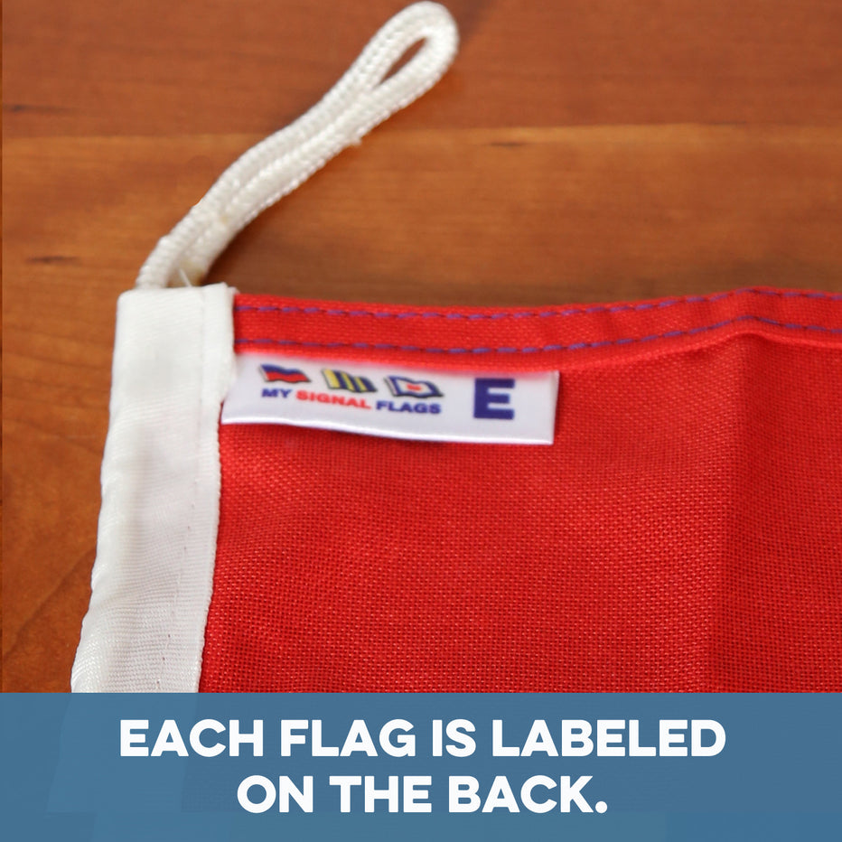 "E" Nautical Signal Code Flag – My Signal Flags