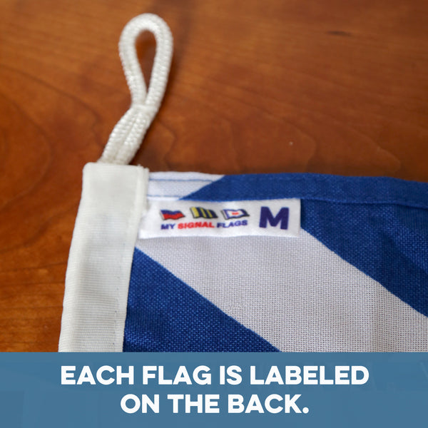 "M" Nautical Signal Code Flag – My Signal Flags